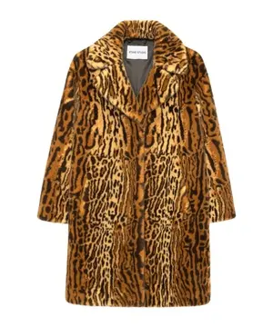 STAND STUDIO Leopard Print Coat - Brown