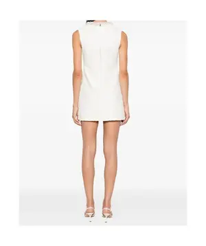 SELF-PORTRAIT Faux Pearl-embellished Mini Dress