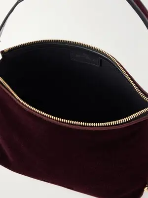 Etro Velvet And Leather Patchwork Shoulder Bag