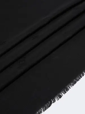 Max Mara Jacquard Wool And Silk Shawl