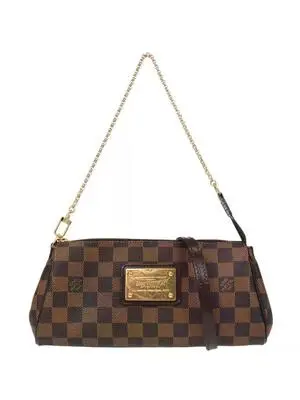 LOUIS VUITTON 2008 Eva Damier Ebène Shoulder Bag - Brown