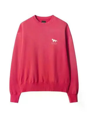 Maison Kitsuné Logo-print Sweatshirt - Red