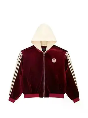 RtA Rei Crest-motif Bomber Jacket - Red