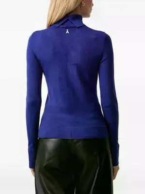 Patrizia Pepe Roll-neck Fly-plaque Sweater
