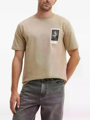 LES DEUX Image-print T-shirt - Neutrals