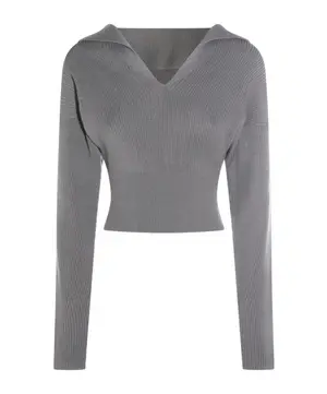 Rick Owens Dracu Cropped V-neck Jumper - No