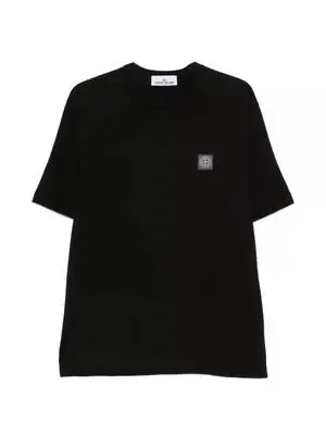 Stone Island Logo-patch T-shirt - Black