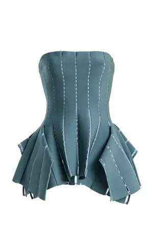 Proenza Schouler Calla Knit Top - Blue