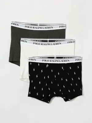 Polo Ralph Lauren Set Of Three Stretch-cotton Boxer Trunks With Logo Waistband - Fa02