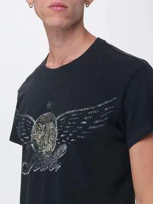 DIESEL® Slim Fit Short-sleeved Cotton T-shirt With Graphic Print - Black