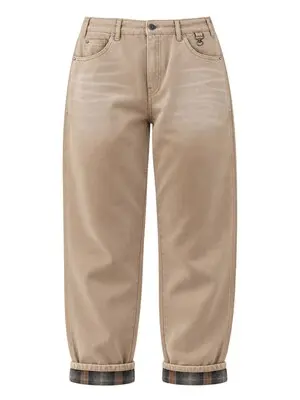 GOLDEN GOOSE Jeans Con Dettaglio Check
