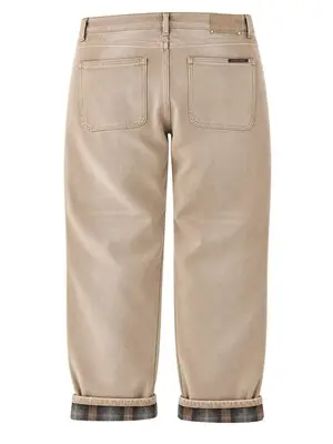 GOLDEN GOOSE Jeans Con Dettaglio Check