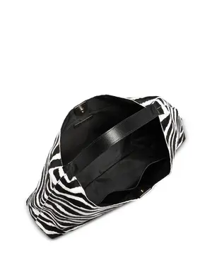 Aqua Large Print Calf Hair Shoulder Bag Exclusive
