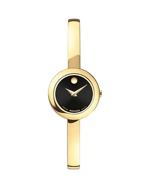 Movado Museum Bangle Round Watch, 22mm - Black