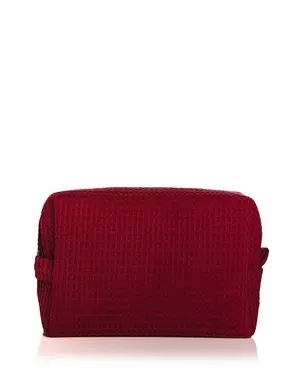 ABBODE Waffle Cotton Blend Pouch Fig