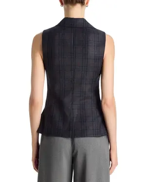 Theory Wool Collared Vest