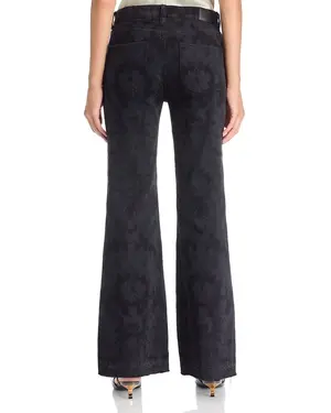 Kobi Halperin Zane Stretch Denim Wide Leg Pants