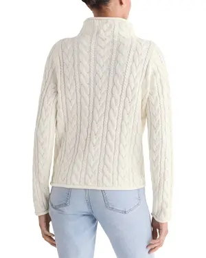 Vineyard Vines Mock Neck Cotton Knit Sweater