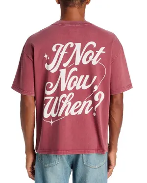 PACSUN If Not Now When Cotton Crewneck T-shirt