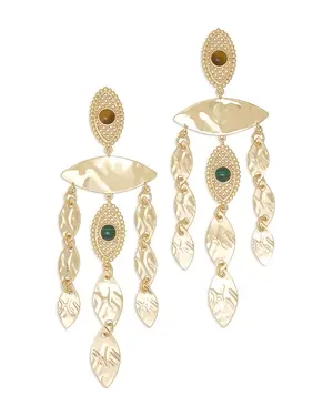 Ramy Brook Cleo Stone Drop Earrings, 4l Green Multi