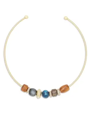 Ramy Brook Maya Beaded Collar Necklace, 5.5 - Multi/gold