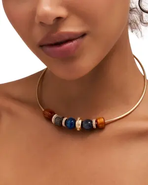 Ramy Brook Maya Beaded Collar Necklace, 5.5