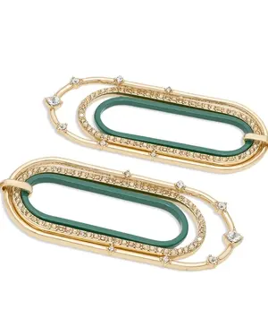 Ramy Brook Mila Loop Drop Earrings, 3.2l
