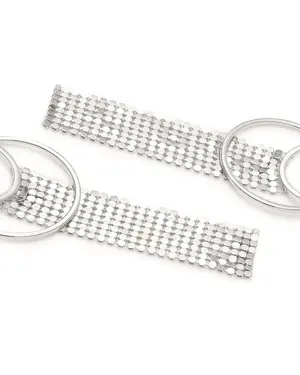 Ramy Brook Nora Loop & Mesh Drop Earrings, 4.5l - Silver