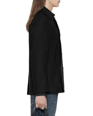 ALLSAINTS Lagan Wool Blend Peacoat