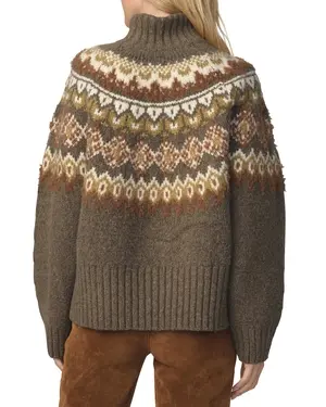 Joe's Jeans The Elva Fair Isle Mock Neck Sweater