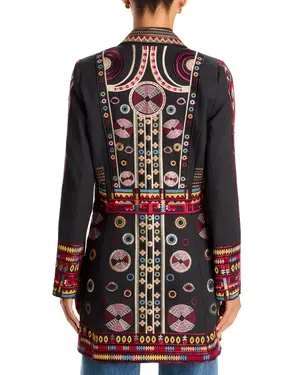 Johnny Was Ravenna Embroidered Long Blazer