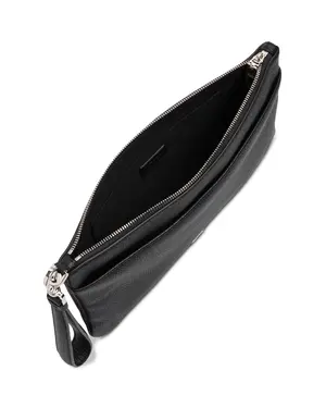 Dolce & Gabbana Logo Leather Zip Pouch