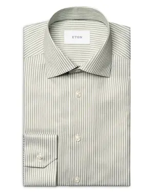 Eton Cotton Slim Fit Stripe Shirt