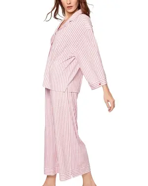 PETITE PLUME Olivia Cotton Wide Leg Pajama Set