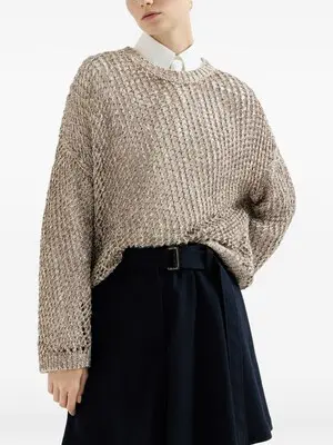 Brunello Cucinelli Wool And Silk Crewneck Sweater