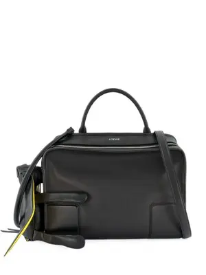 Loewe Amazona 180 Lazy Dog Large Leather Handbag - Black