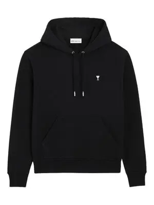 AMI Paris Ami Paris Men's Contrast Heart Logo Hoodie Backwhite