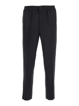 AMI Paris High-waisted Stretch Pants With Pockets