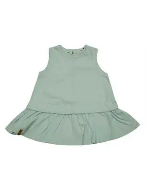 1+IN THE FAMILY Mini Jersey Dress With Sleeves - Verde