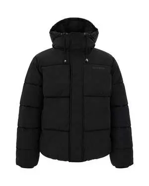 DAILY PAPER UOMO Hooded Puffer Jacket - Black