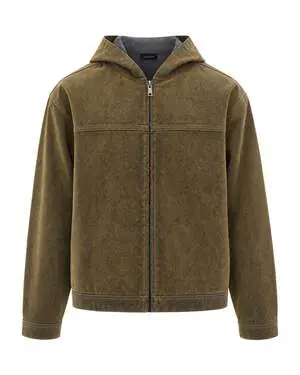 DAILY PAPER UOMO Zip-up Hooded Jacket - Brown