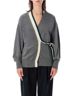 Dries Van Noten Cashmere Wrap Cardigan Sweater