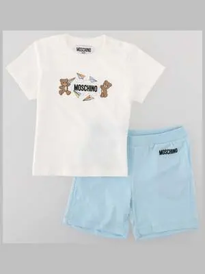 Moschino Mini Adventure T-shirt And Shorts Set - Multicolour