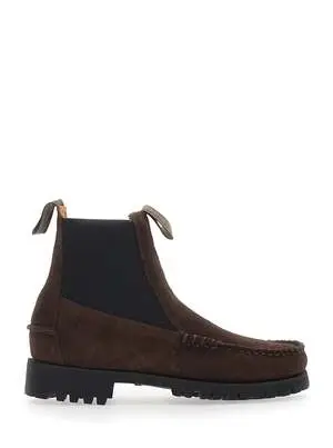 SEBAGO Calliope Suede Lug Ankle Boots For - Brown