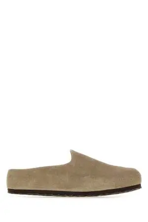 BIRKENSTOCK Birkenstock Unisex Dove Suede Mini Amsterdam Slippers