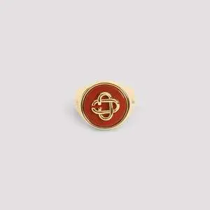 Casablanca Stone Signet Ring For - Metallic