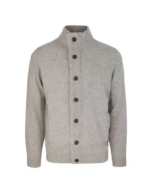 Barbour Wool Button-front Cardigan - New Stone