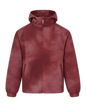 ARTE ANTWERP Hooded Zip Jacket - Bordeaux