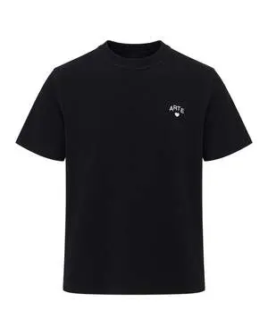 ARTE ANTWERP Embroidered Logo Cotton T-shirt - Black