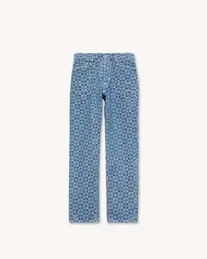 Kenzo Printed Straight-leg Jeans - Stonebleac